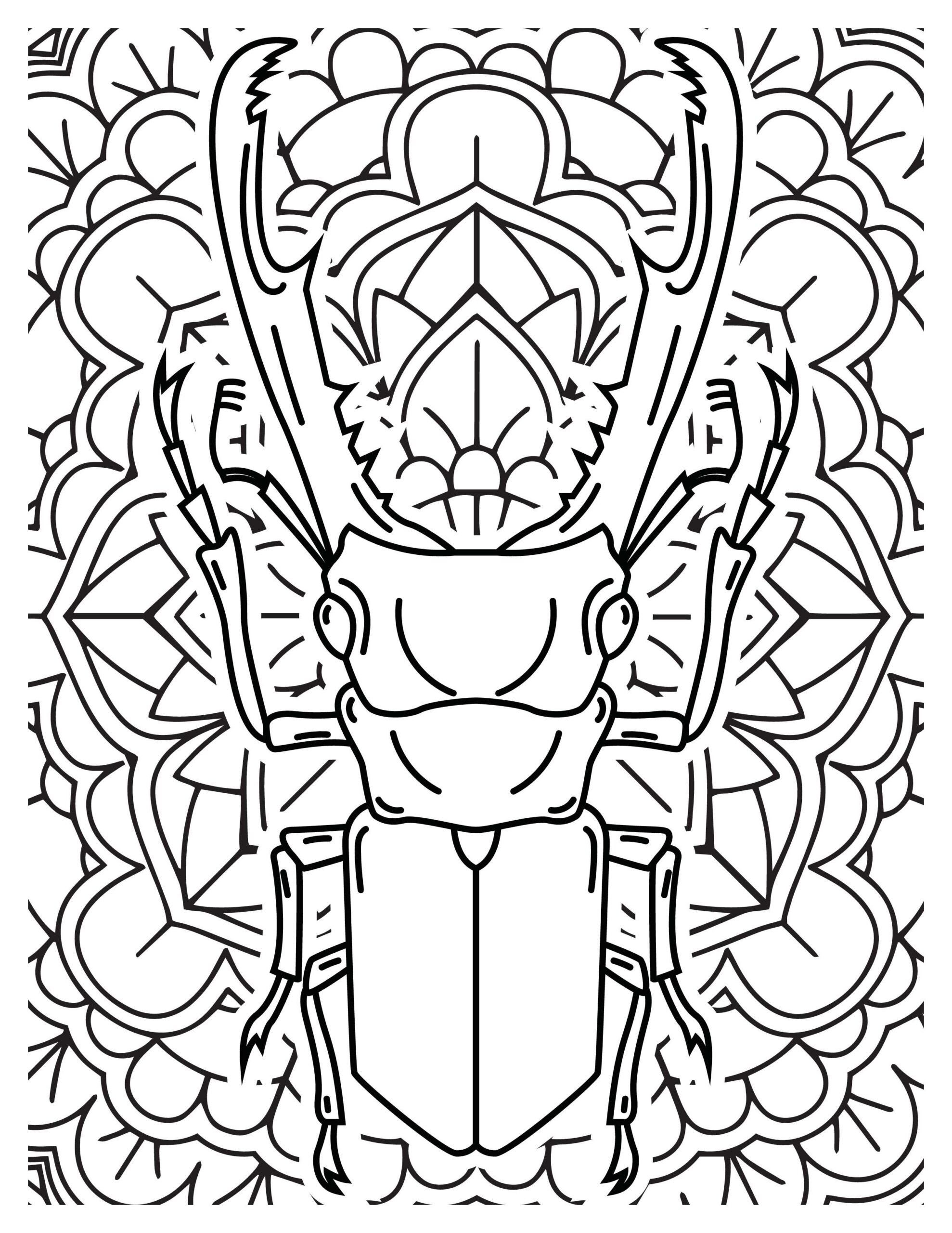 Insect Coloring Pages: Dive into Detail