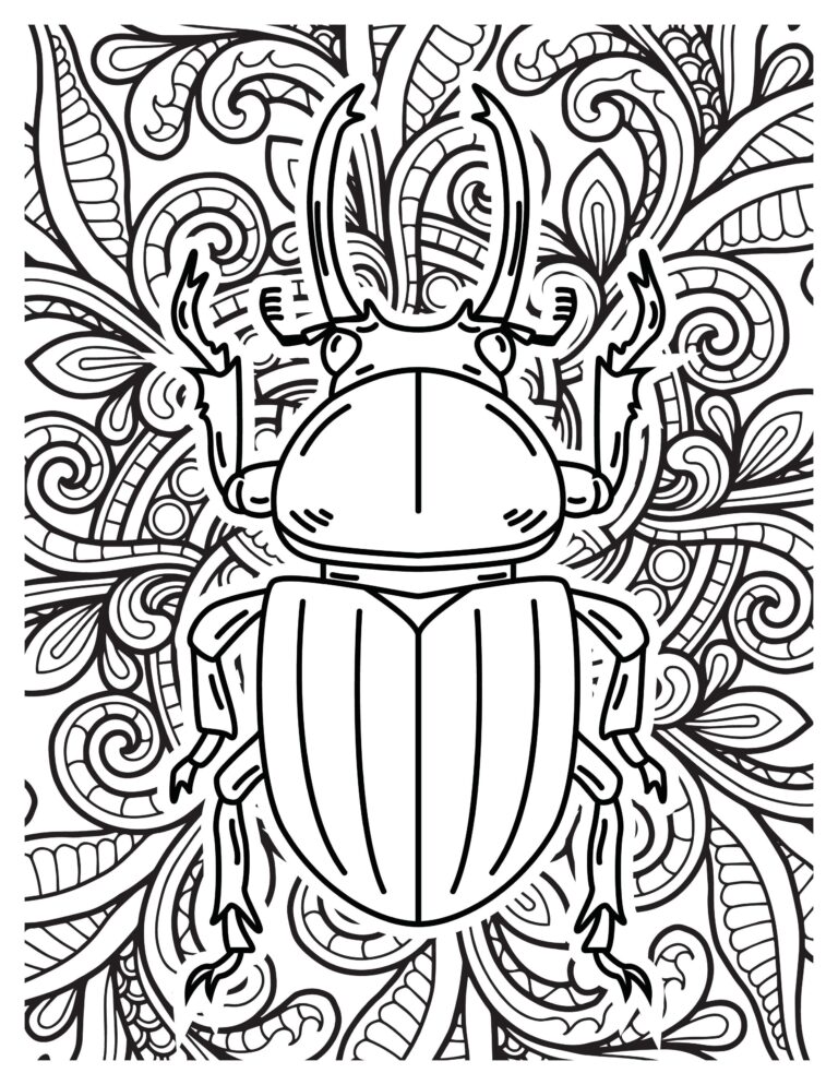 Insect Coloring Pages: Dive into Detail