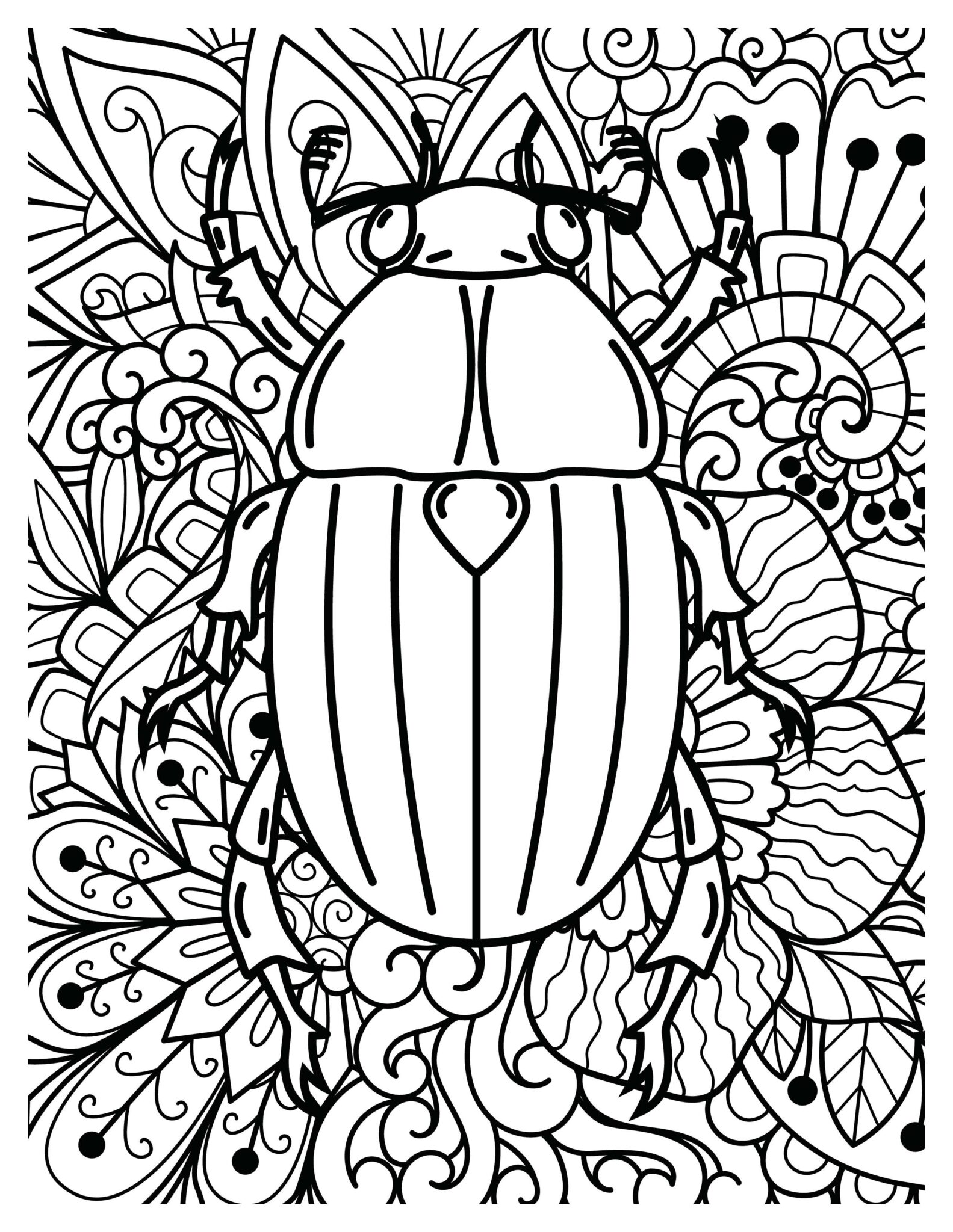 Insect Coloring Pages: Dive into Detail