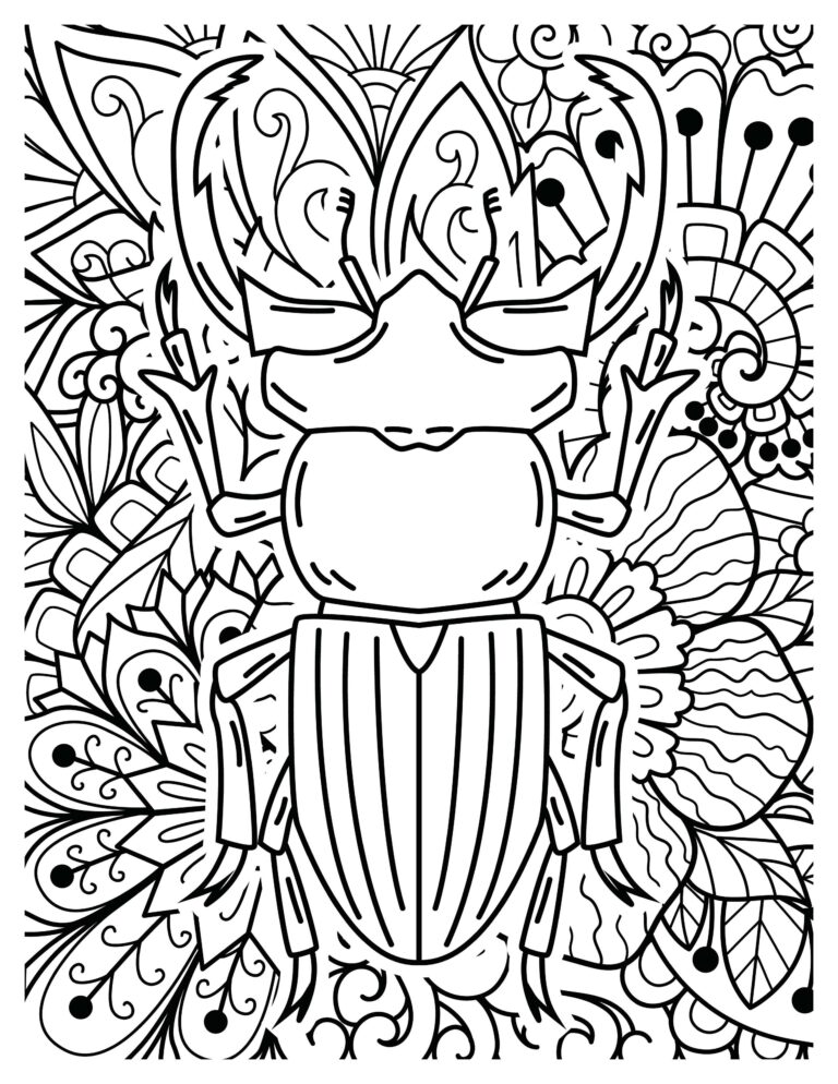 Insect Coloring Pages: Dive into Detail