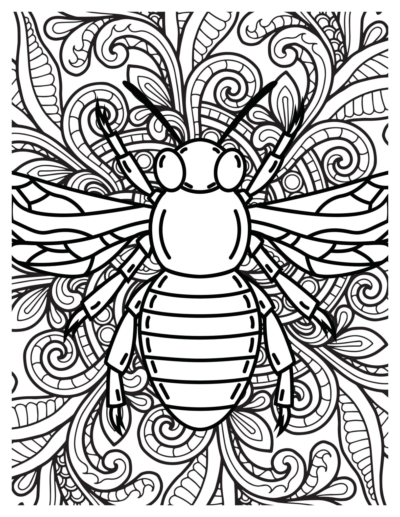 Insect Coloring Pages: Dive into Detail