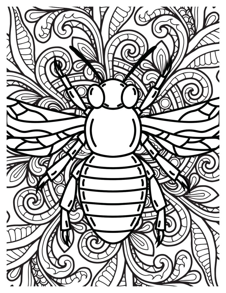 Insect Coloring Pages: Dive into Detail
