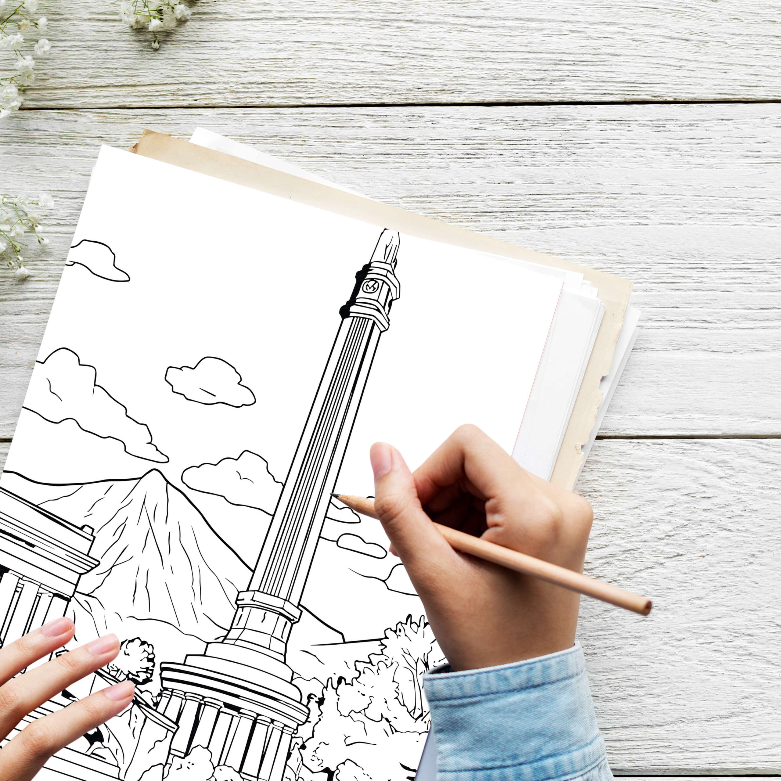 Americana Nostalgia Coloring Pages: Vintage Collection