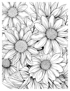 Wildflowers Coloring Pages | Dive into Nature's Palette