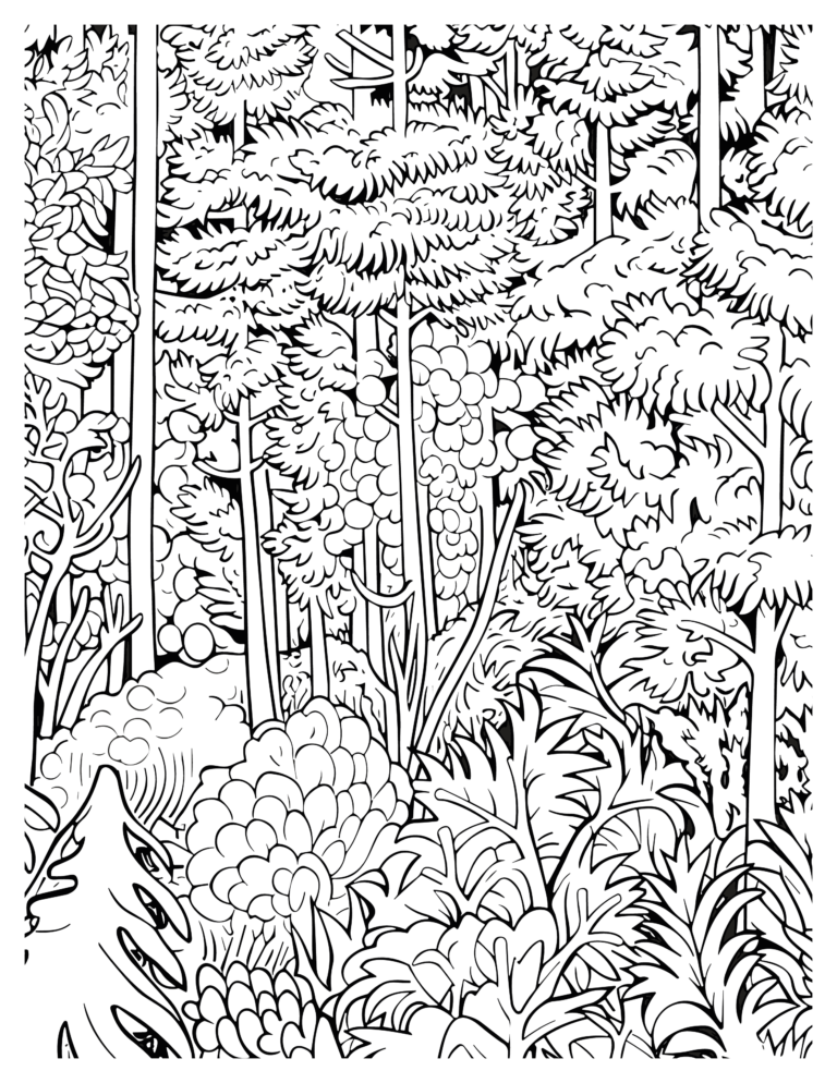 Vibrant Tropical Paradise Coloring Pages: Relaxing Island Escapes
