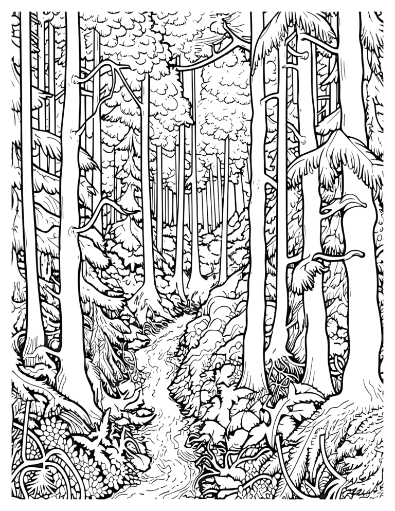 Vibrant Tropical Paradise Coloring Pages: Relaxing Island Escapes