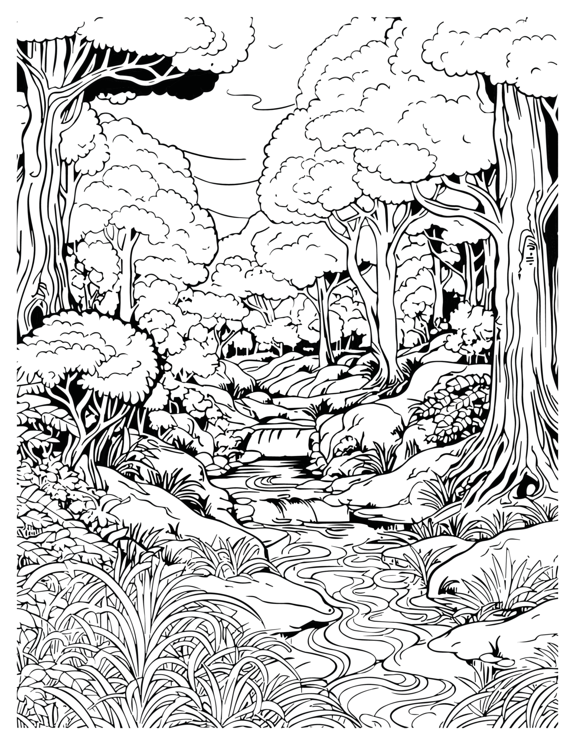 Vibrant Tropical Paradise Coloring Pages: Relaxing Island Escapes