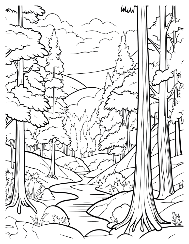 Vibrant Tropical Paradise Coloring Pages: Relaxing Island Escapes