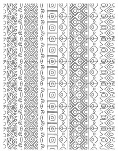 African Design Coloring Pages | Cultural Patterns to Color