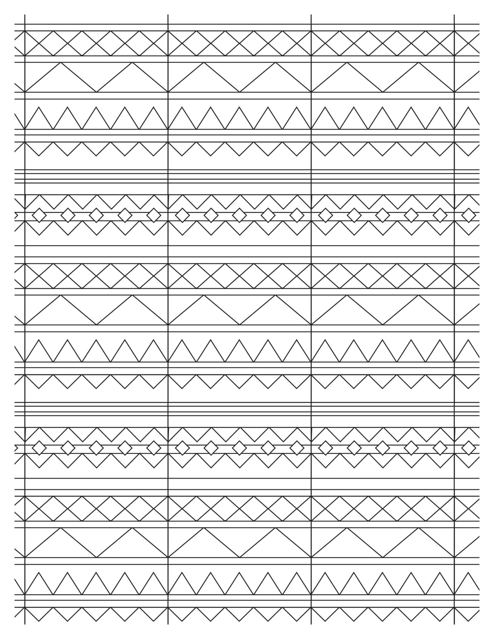 African Design Coloring Pages | Cultural Patterns to Color