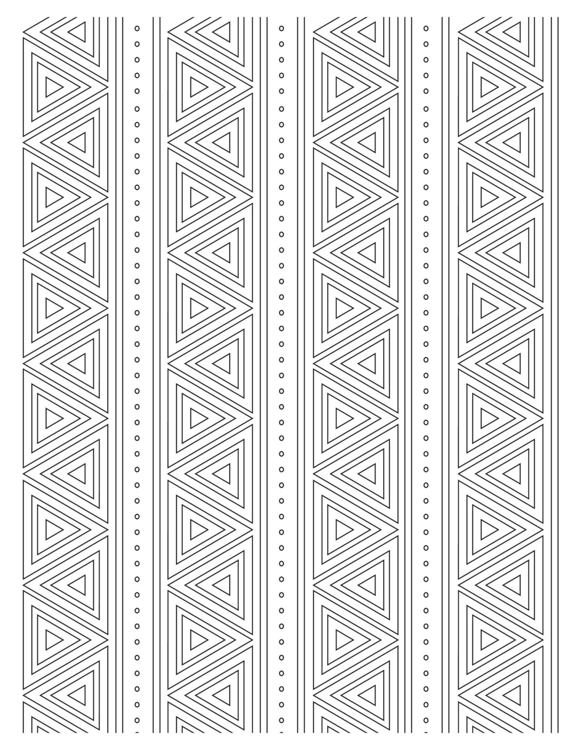 African Design Coloring Pages | Cultural Patterns to Color