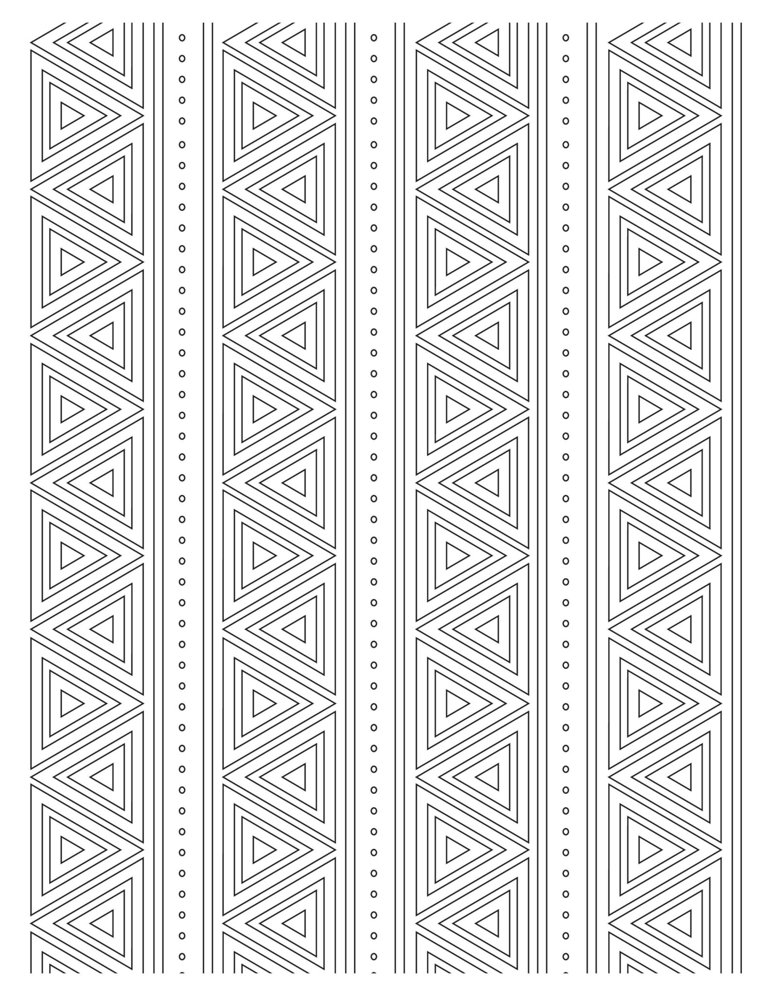 African Design Coloring Pages | Cultural Patterns to Color