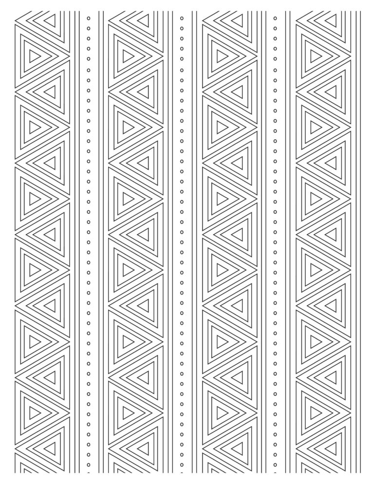African Design Coloring Pages | Cultural Patterns to Color