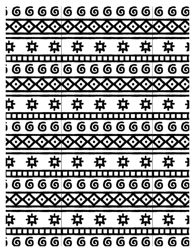 African Design Coloring Pages | Cultural Patterns to Color