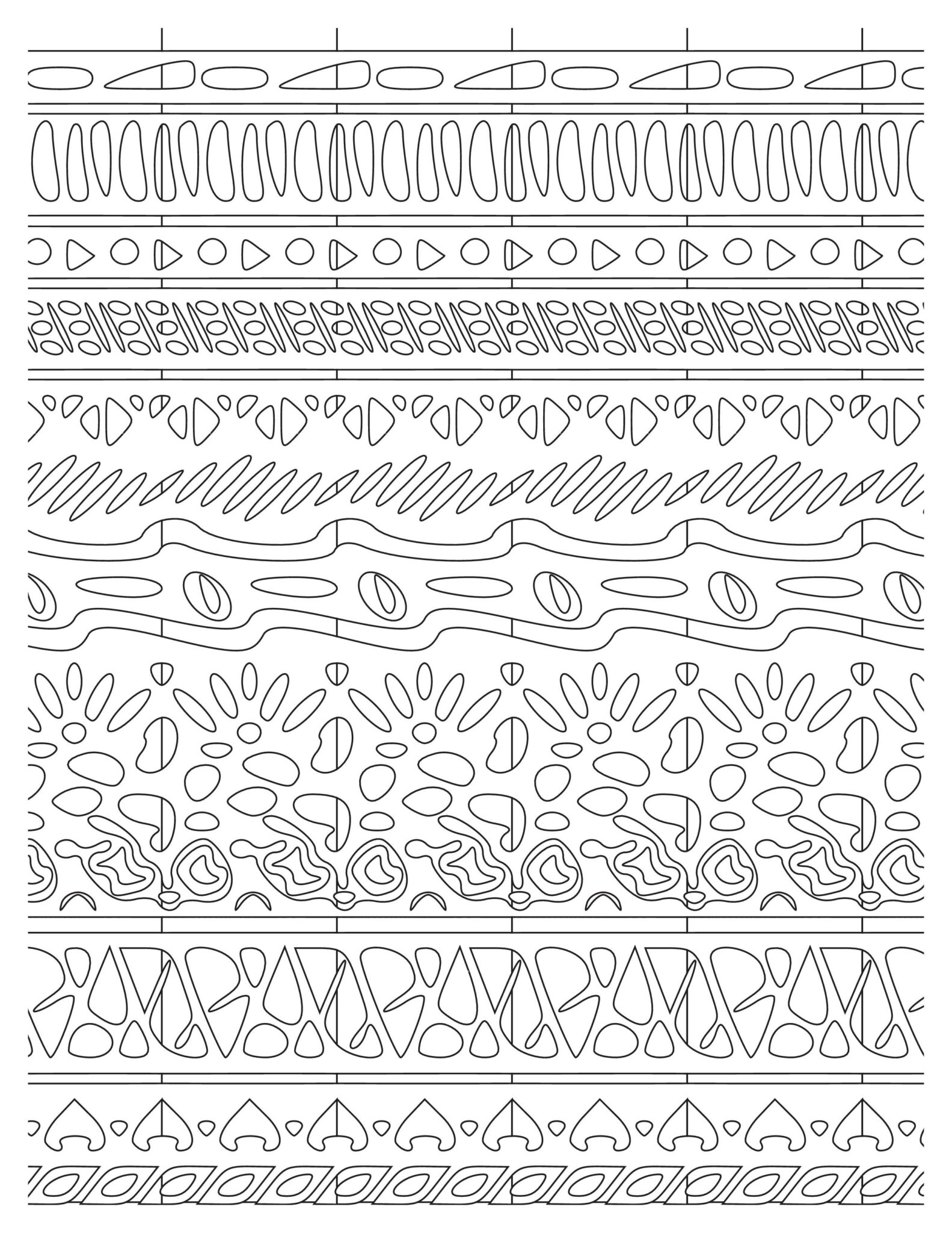 African Design Coloring Pages | Cultural Patterns to Color