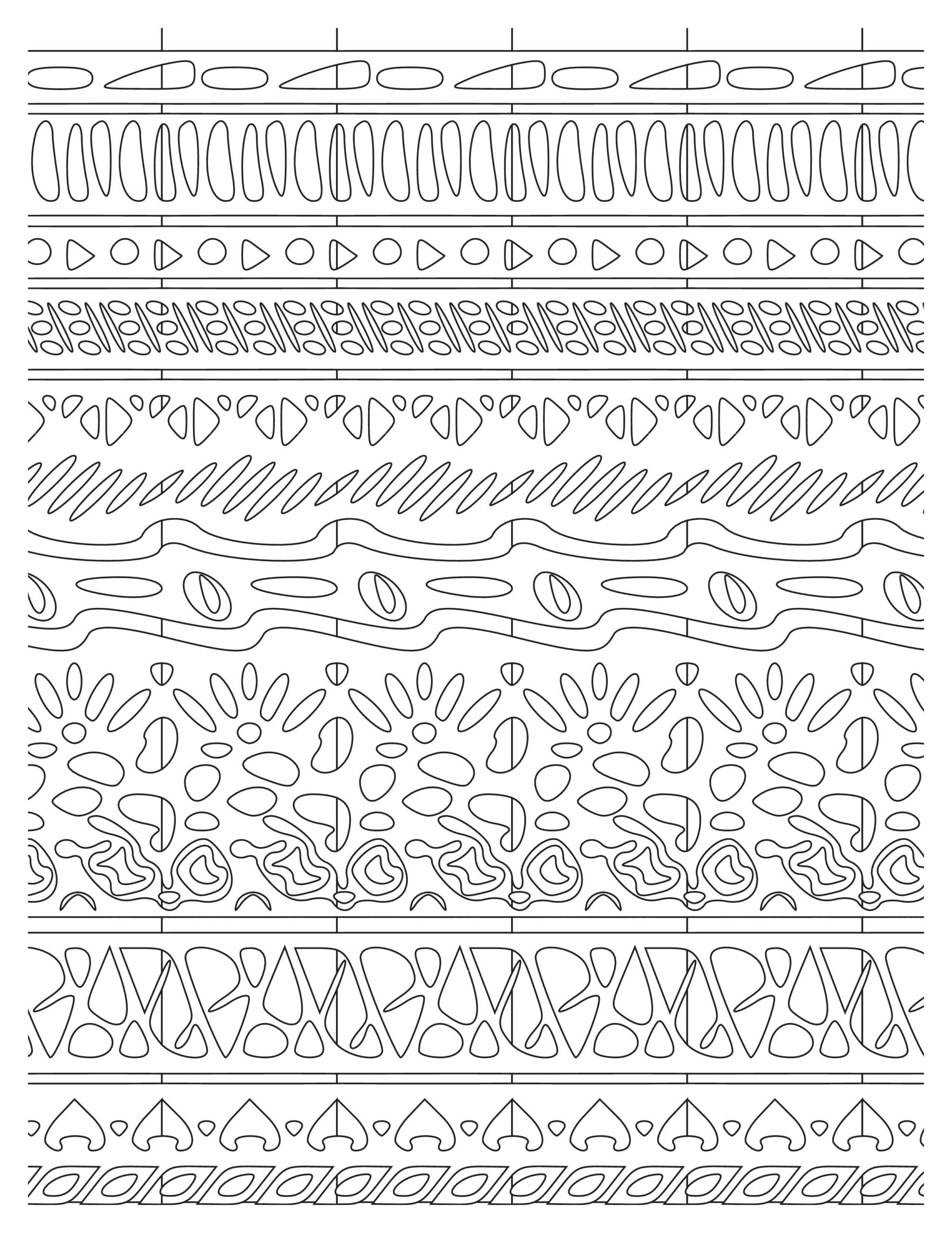 African Design Coloring Pages | Cultural Patterns to Color