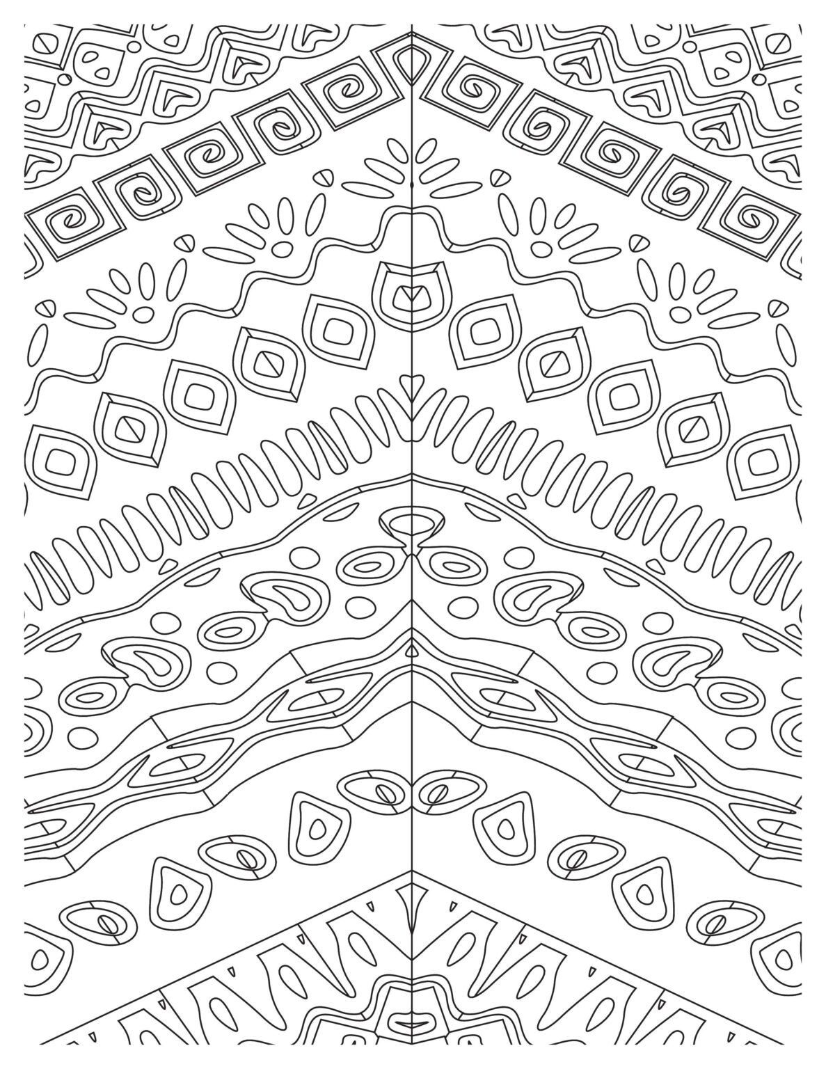 African Design Coloring Pages | Cultural Patterns to Color