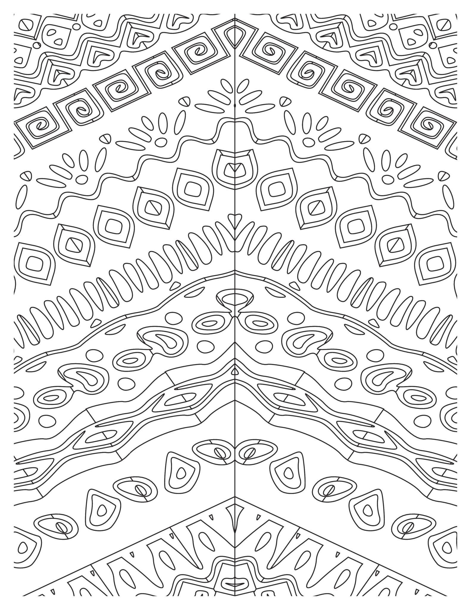 African Design Coloring Pages | Cultural Patterns to Color