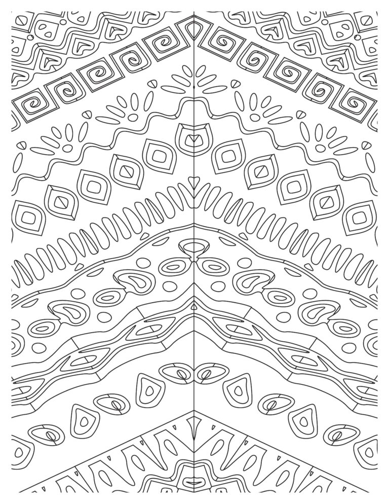 African Design Coloring Pages | Cultural Patterns to Color