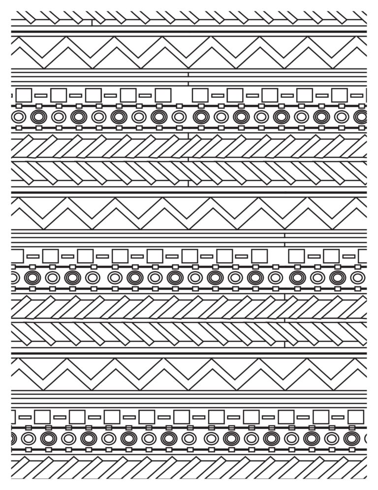 African Design Coloring Pages | Cultural Patterns to Color