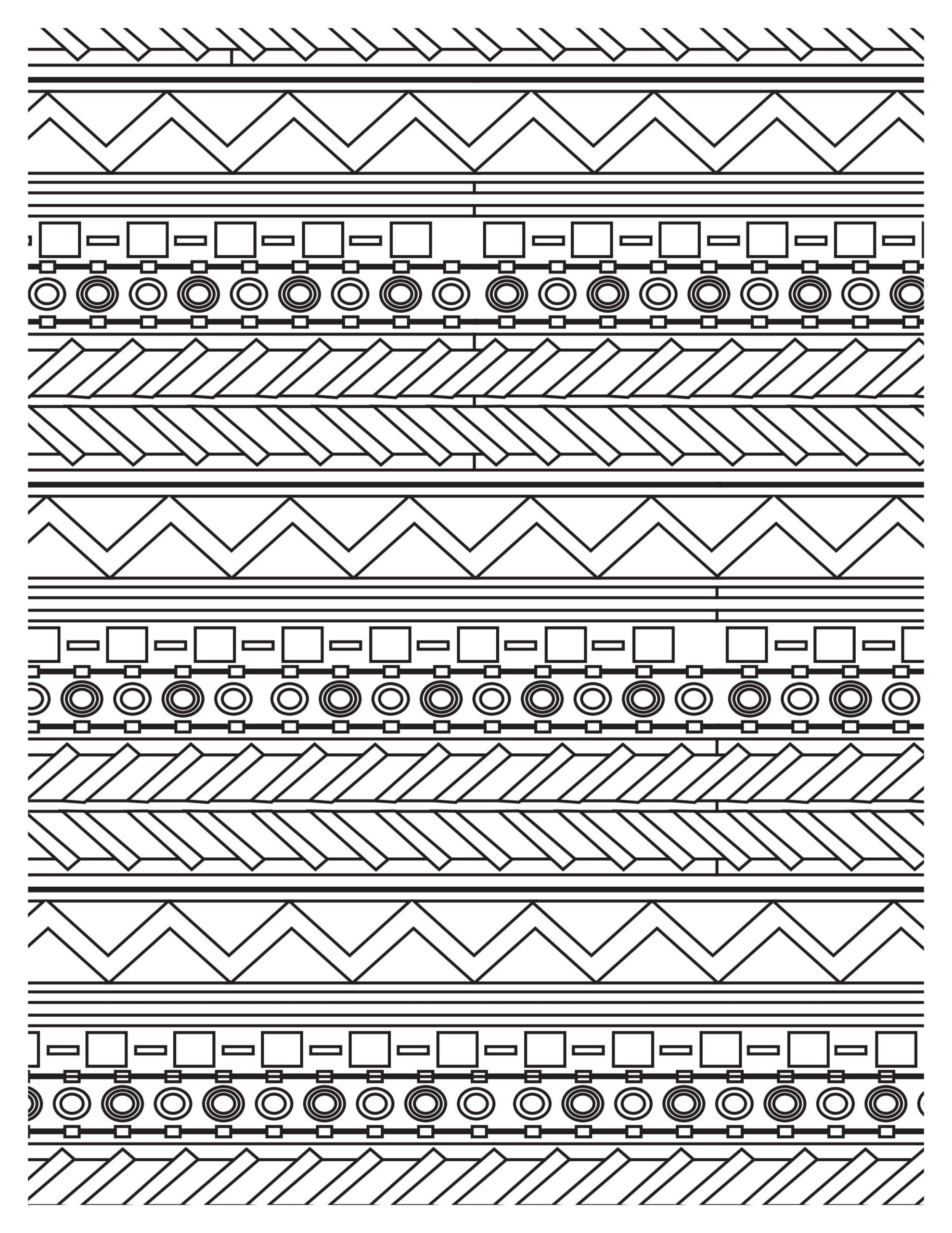African Design Coloring Pages | Cultural Patterns to Color