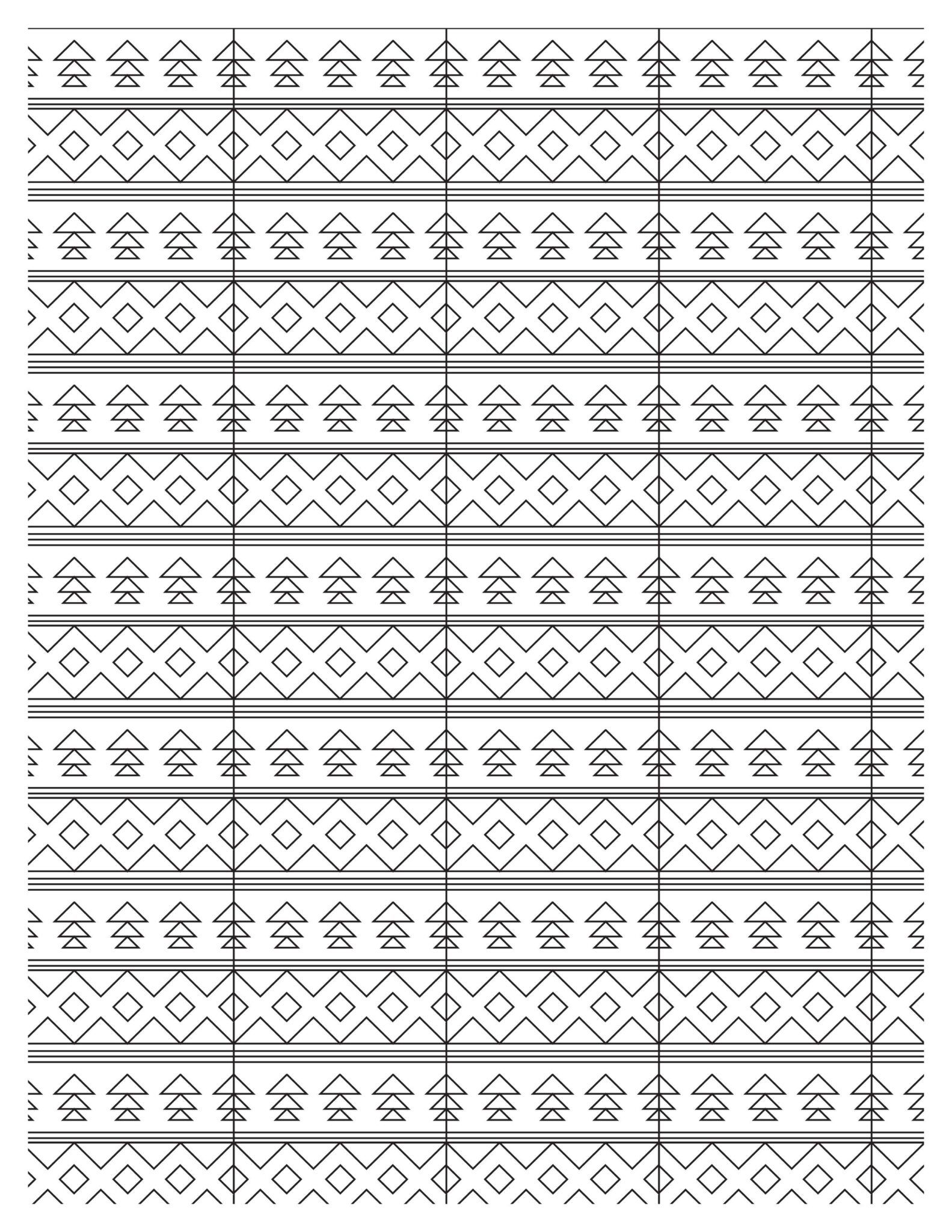 African Design Coloring Pages | Cultural Patterns to Color