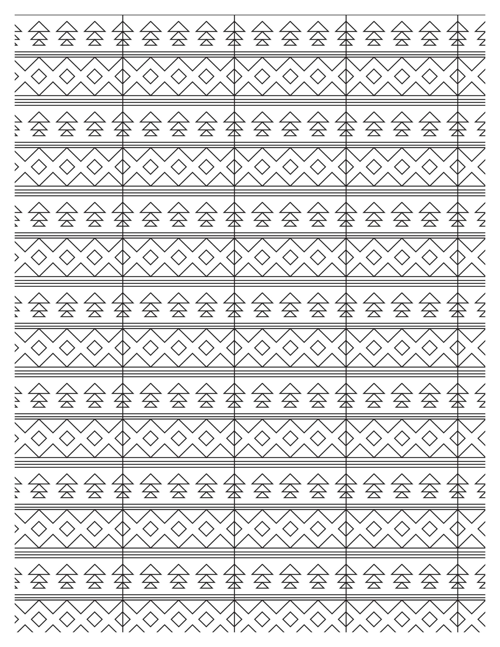 African Design Coloring Pages | Cultural Patterns to Color