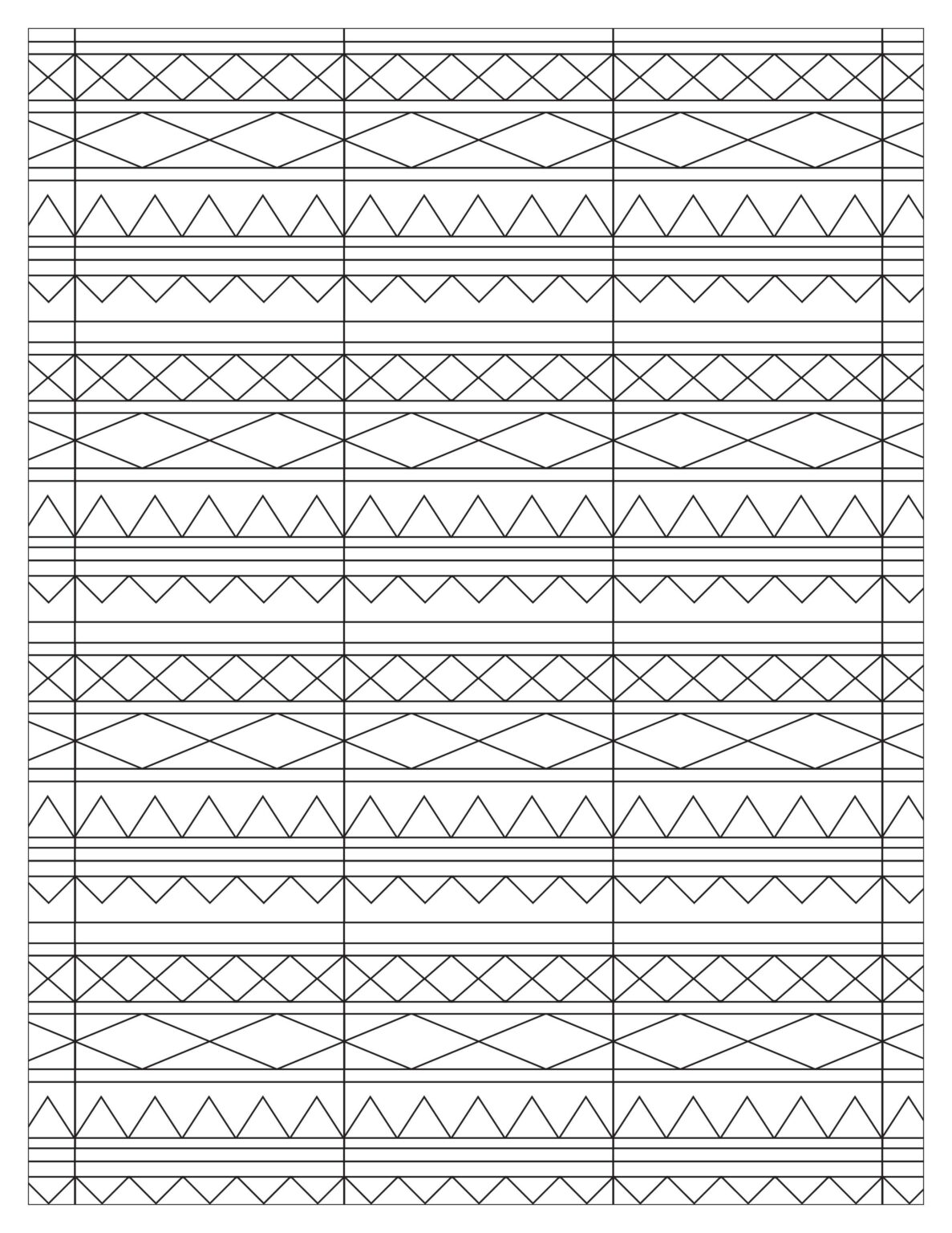 African Design Coloring Pages | Cultural Patterns to Color
