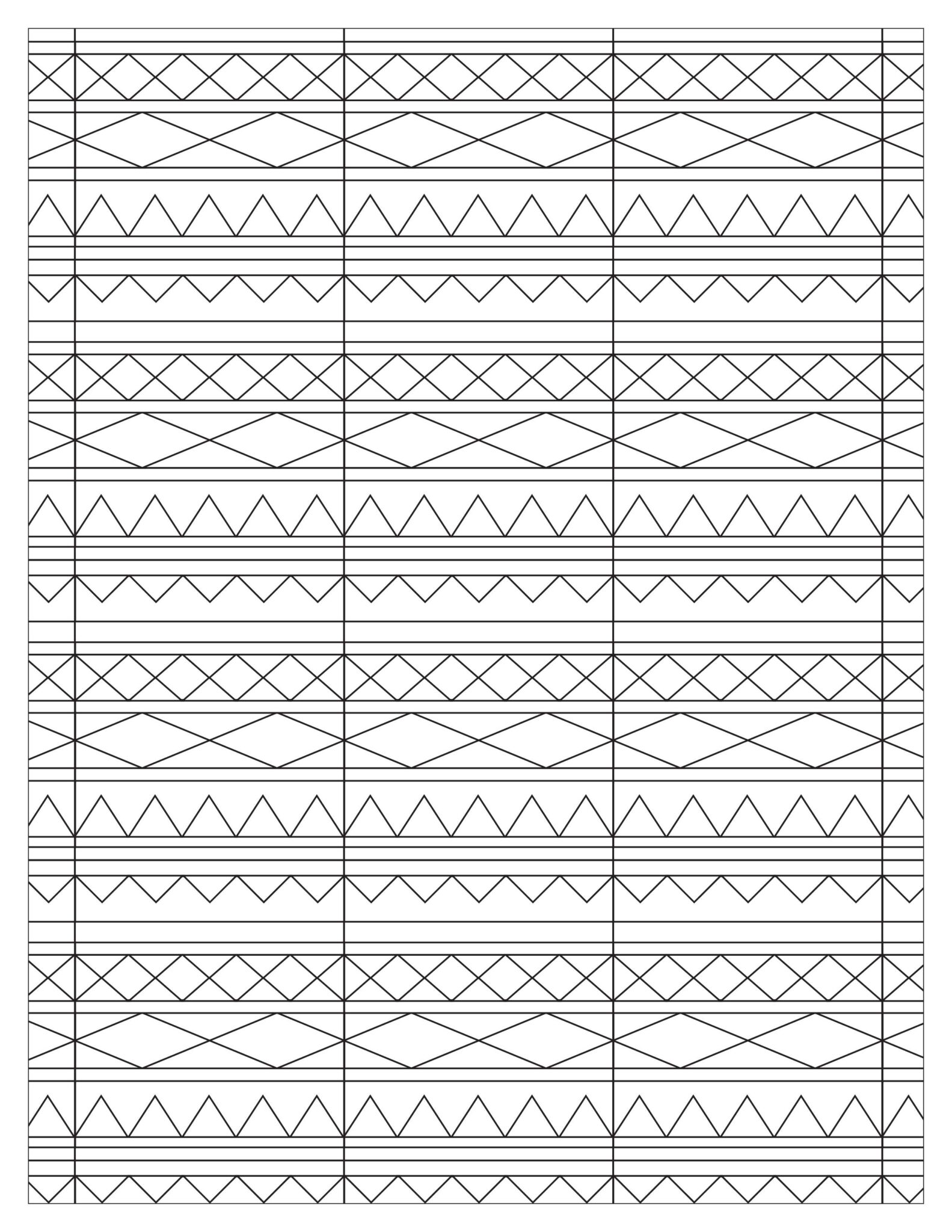 African Design Coloring Pages | Cultural Patterns to Color