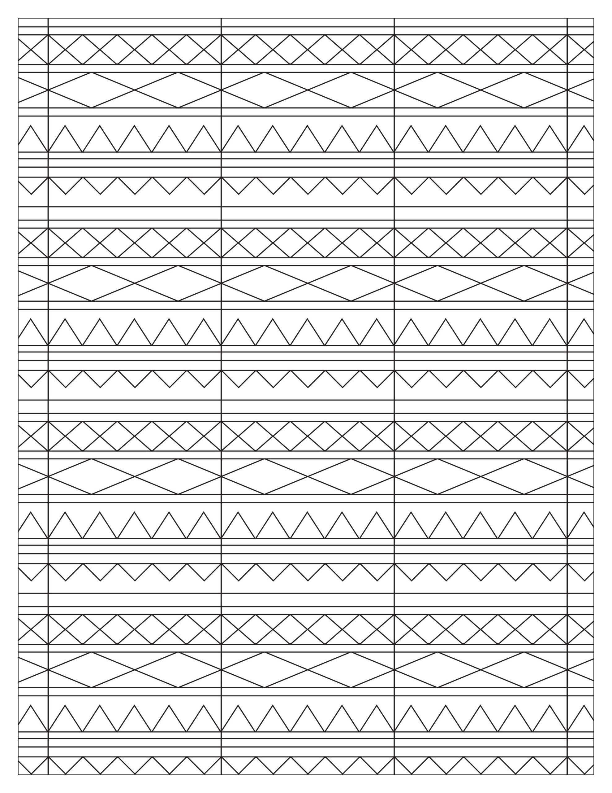 African Design Coloring Pages | Cultural Patterns to Color