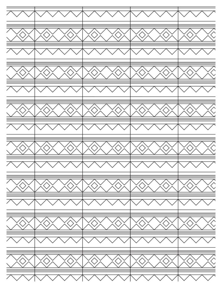 African Design Coloring Pages | Cultural Patterns to Color