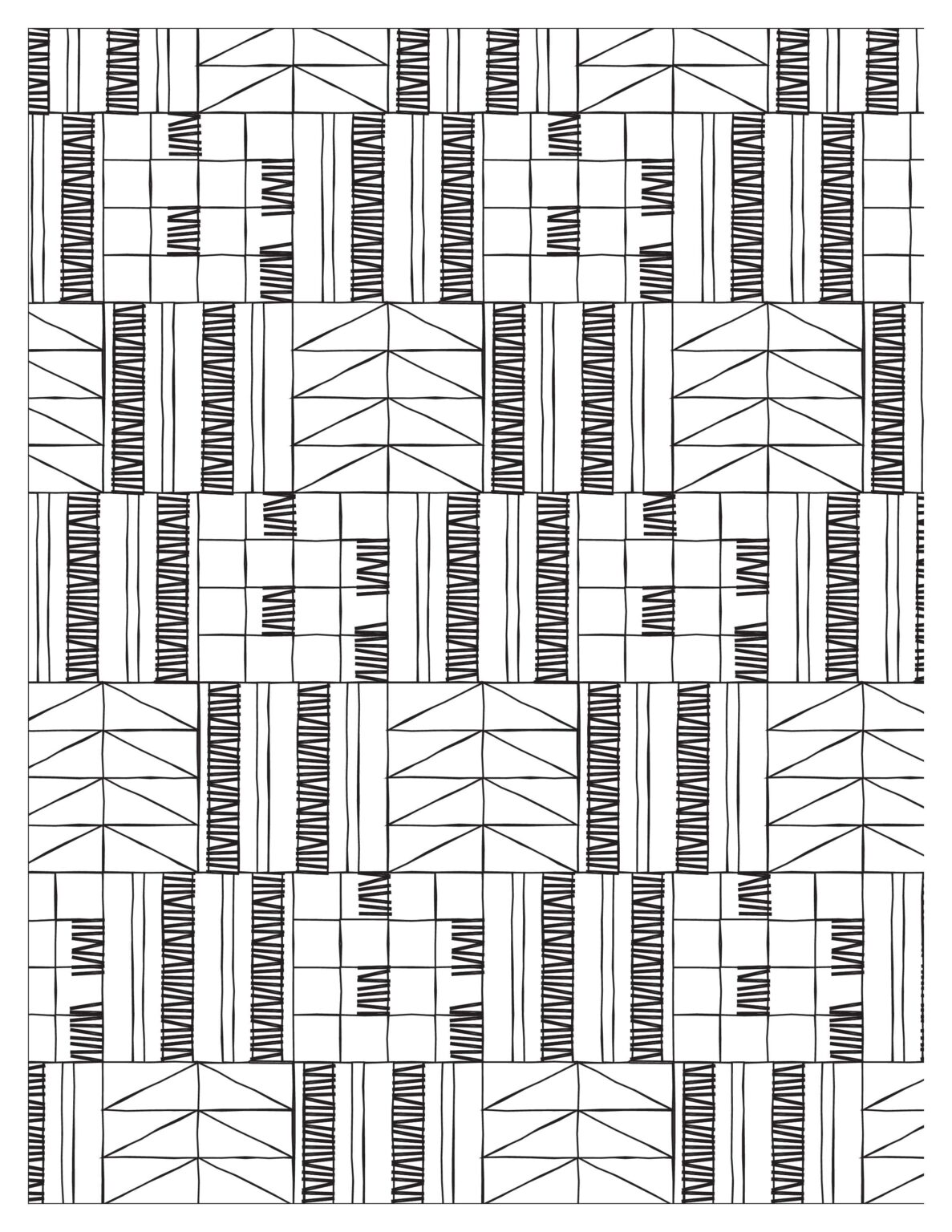 African Design Coloring Pages | Cultural Patterns to Color