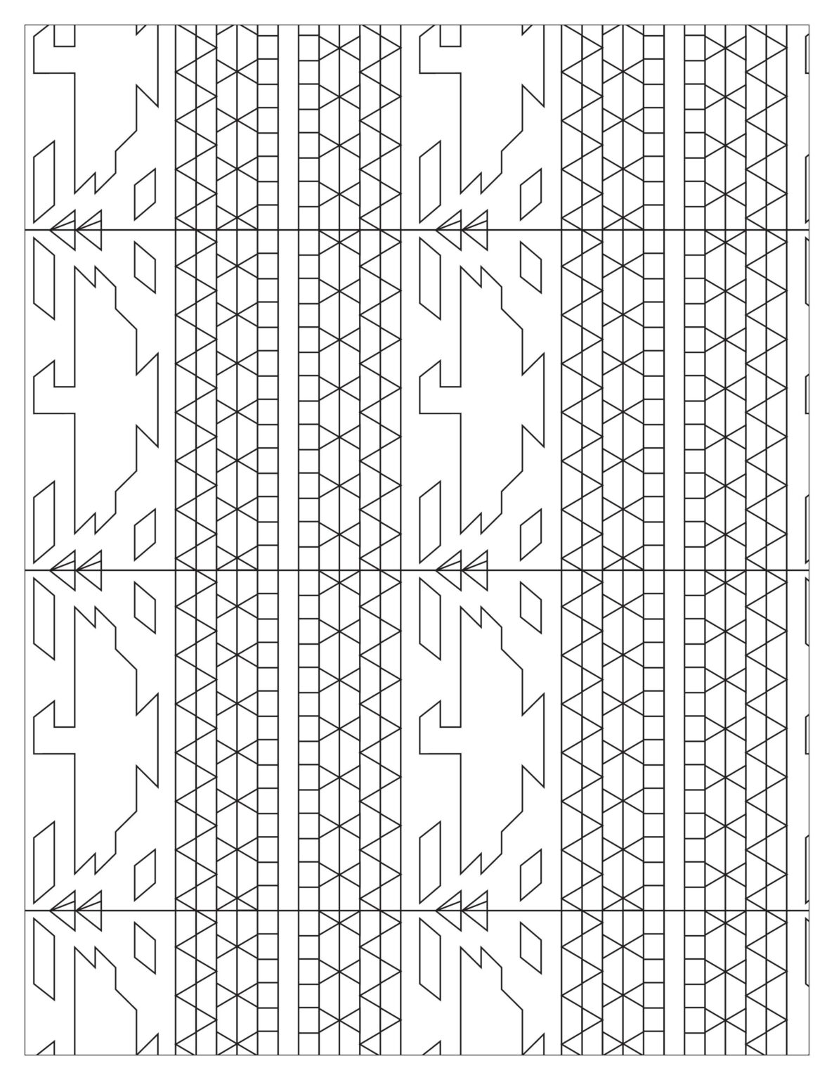 African Design Coloring Pages | Cultural Patterns to Color