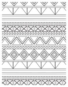African Design Coloring Pages | Cultural Patterns to Color