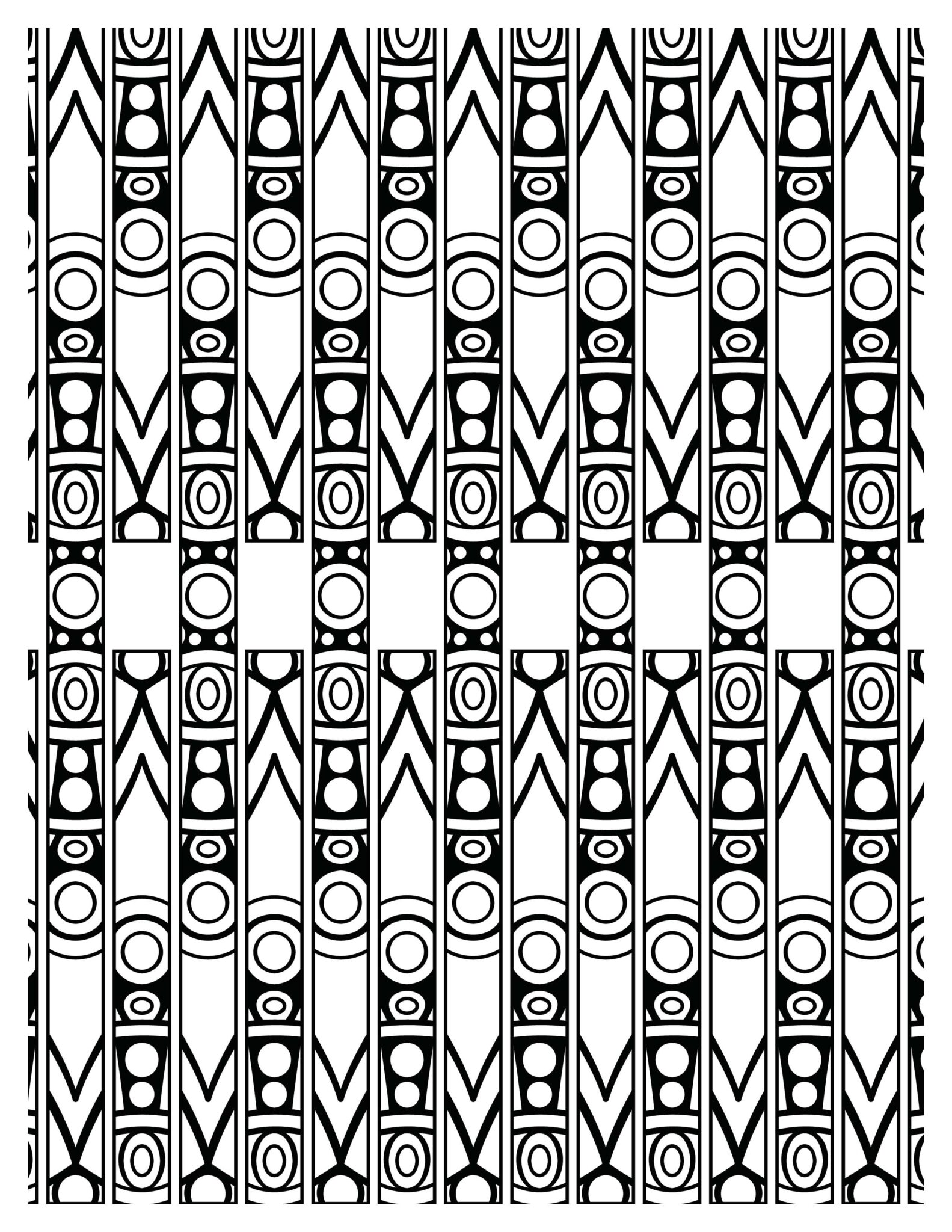African Design Coloring Pages | Cultural Patterns to Color