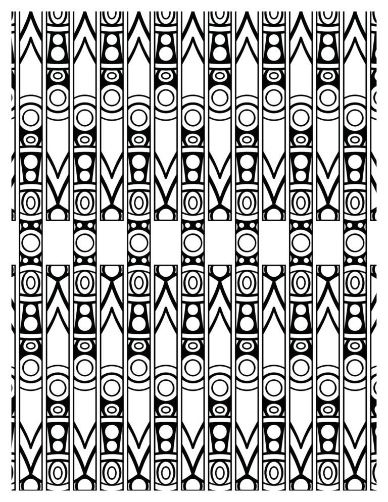 African Design Coloring Pages | Cultural Patterns to Color