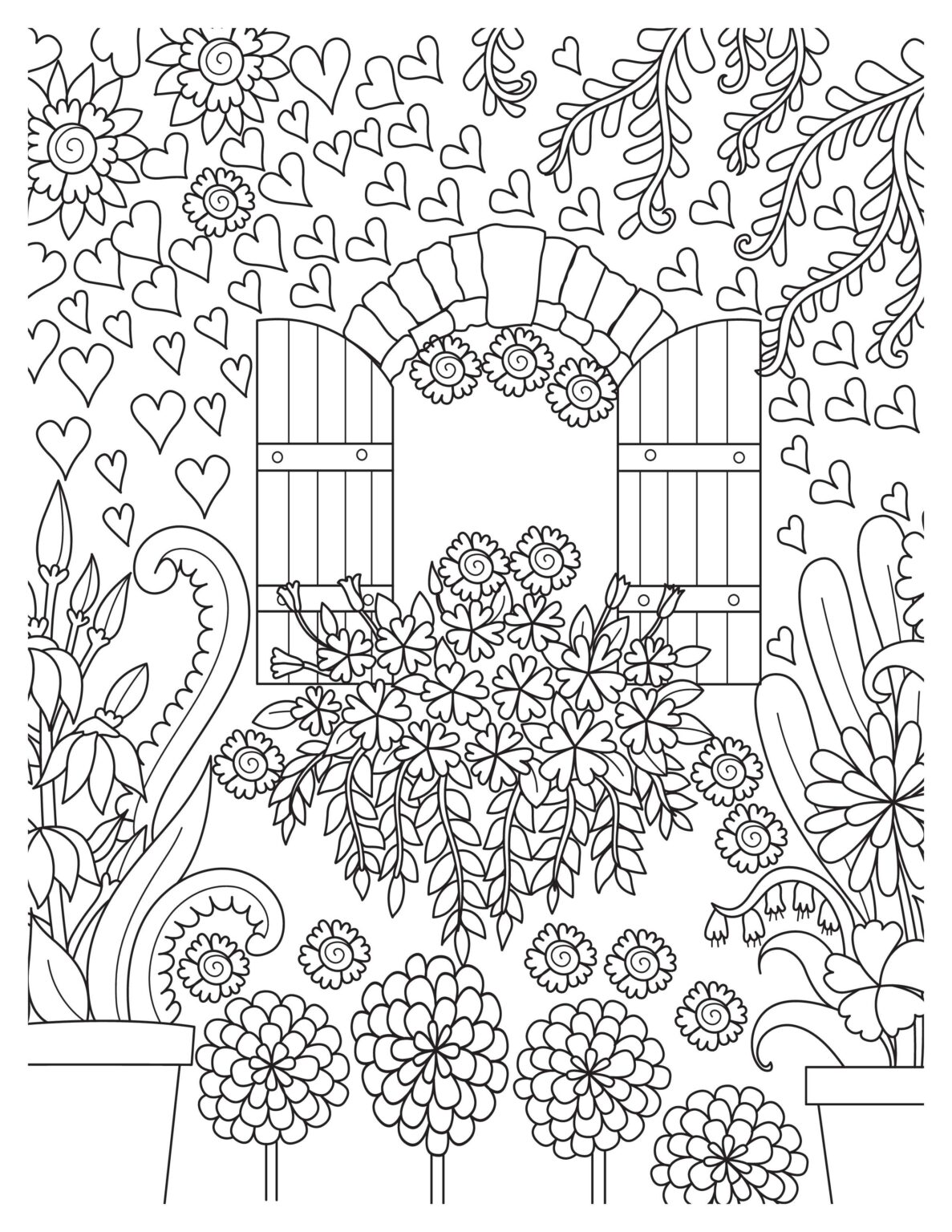 Zen Garden Coloring Page | Relax & Create
