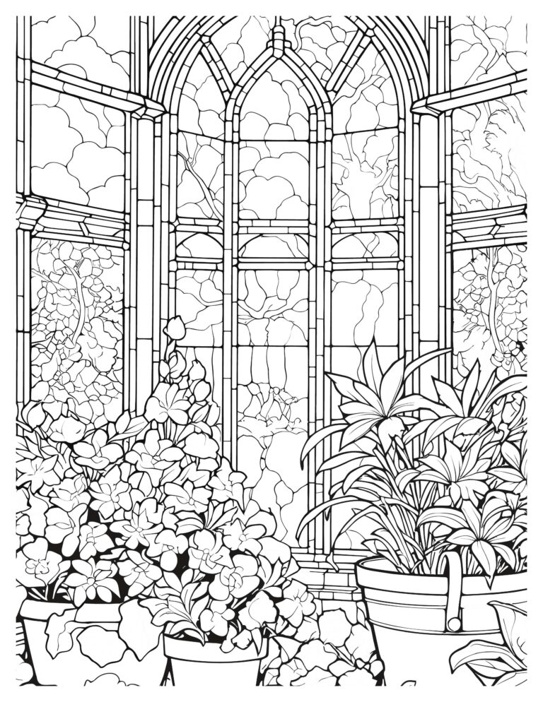 Zen Garden Coloring Page | Relax & Create