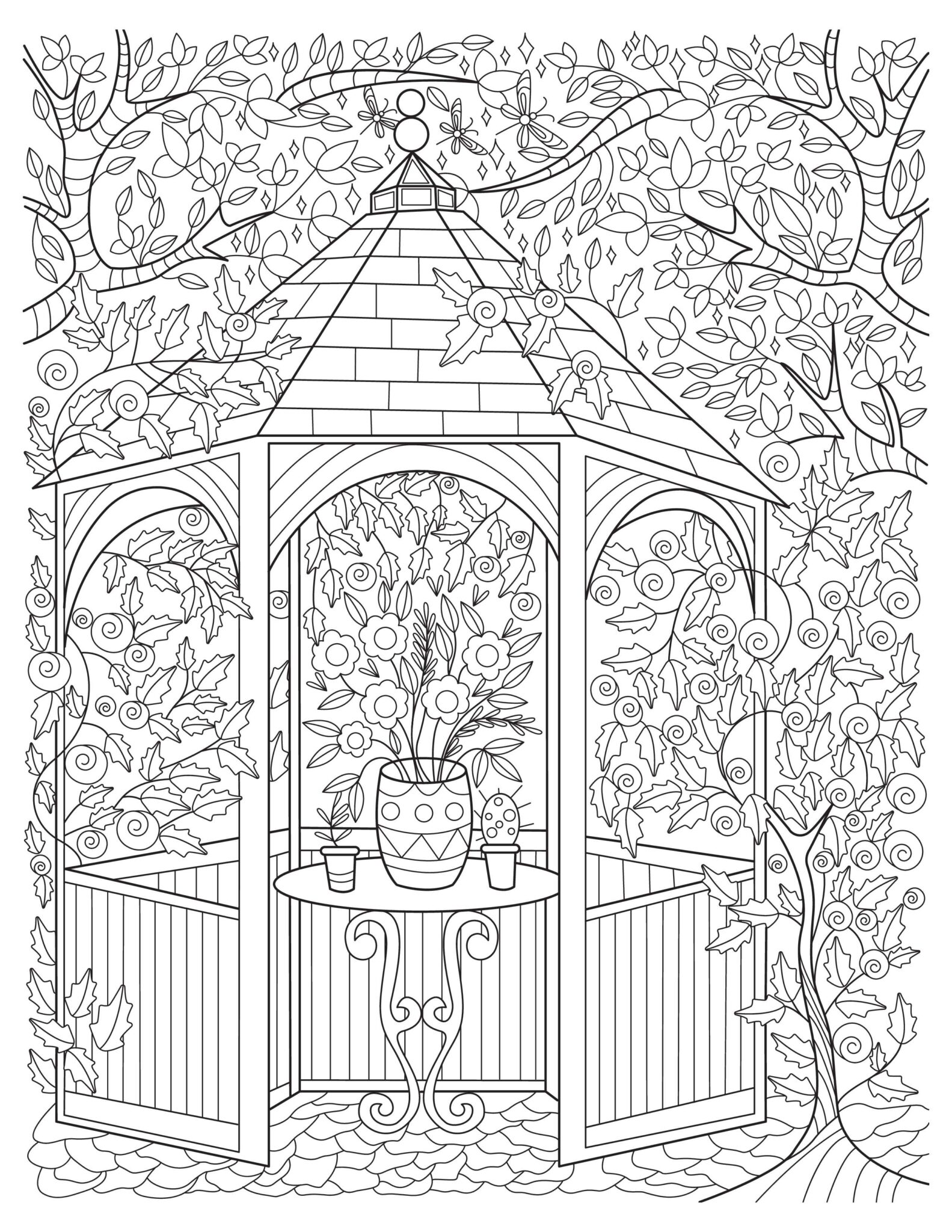 Zen Garden Coloring Page | Relax & Create