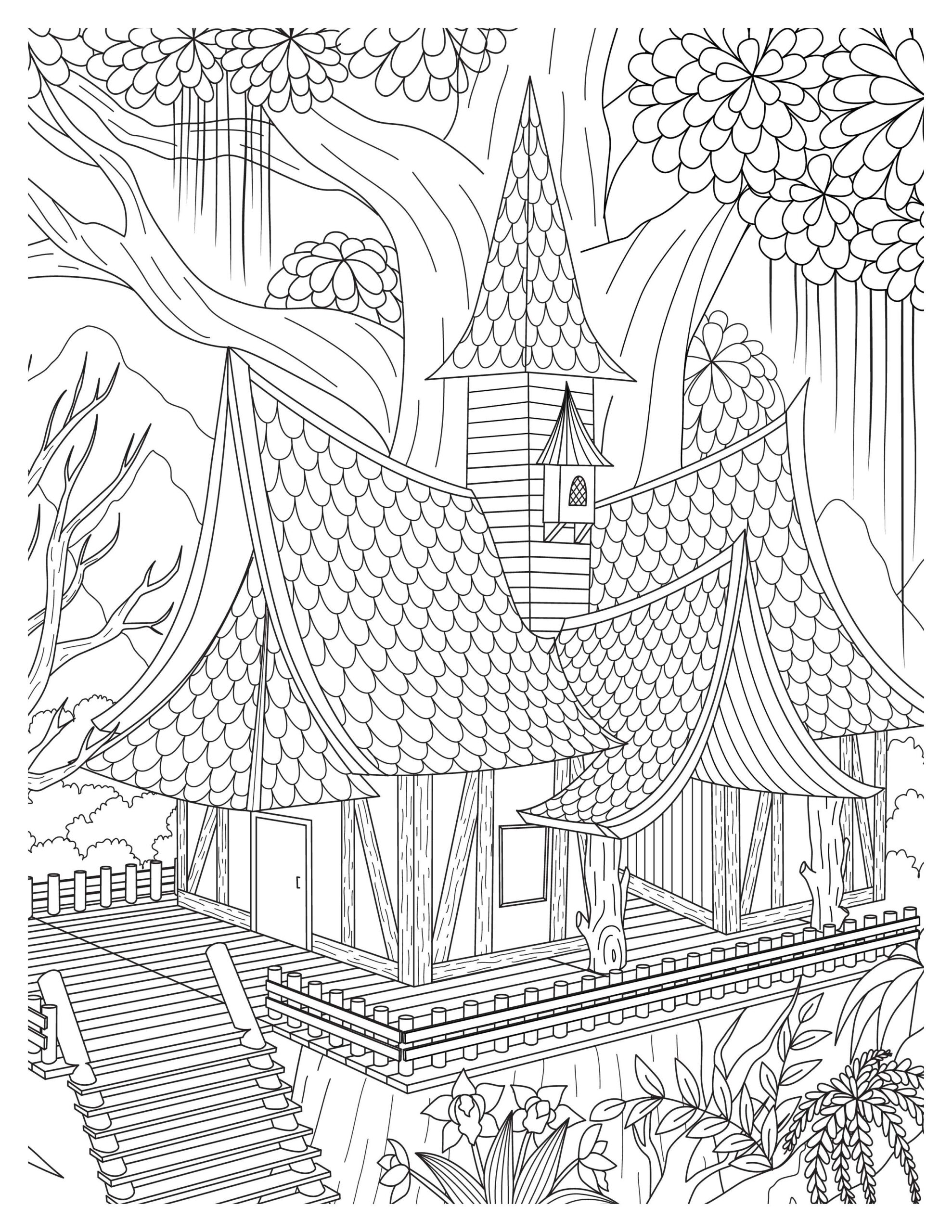 Zen Garden Coloring Page | Relax & Create