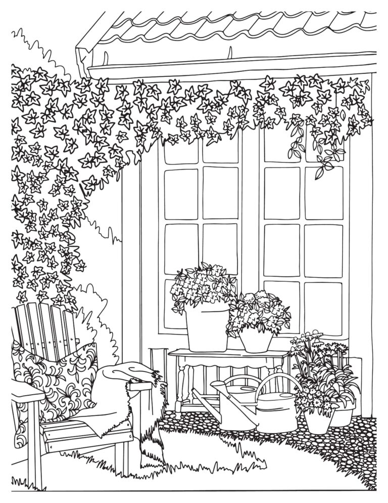 Zen Garden Coloring Page | Relax & Create