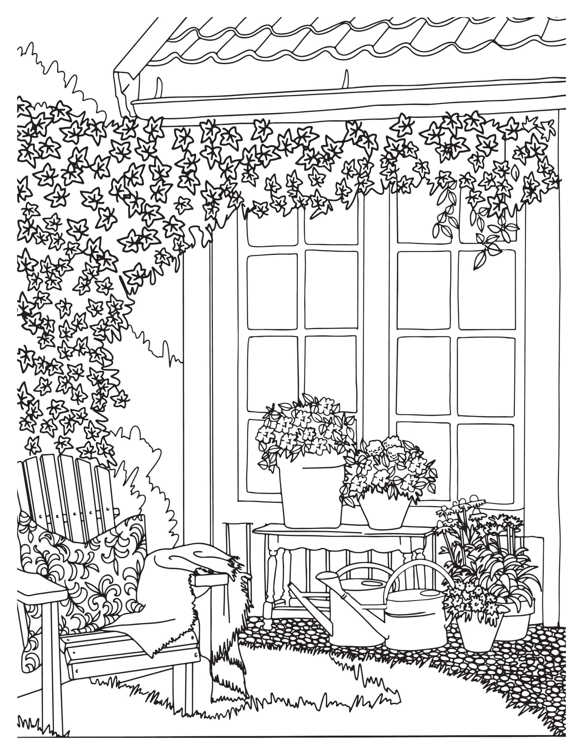 Zen Garden Coloring Page | Relax & Create