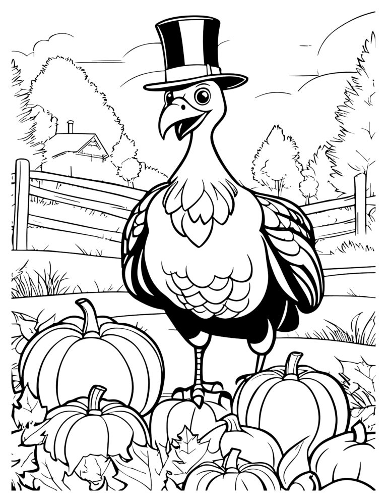 Grateful Thanksgiving Coloring Pages: Festive Fun for All Ages