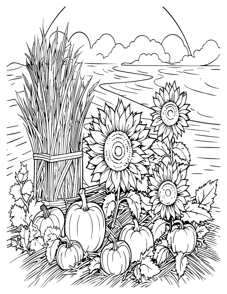 Grateful Thanksgiving Coloring Pages: Festive Fun for All Ages