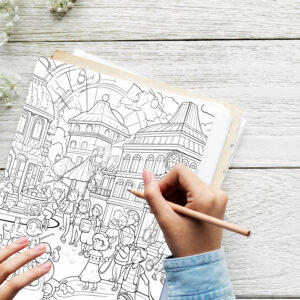 City Life Adventure Coloring Pages | Explore, Color, Create