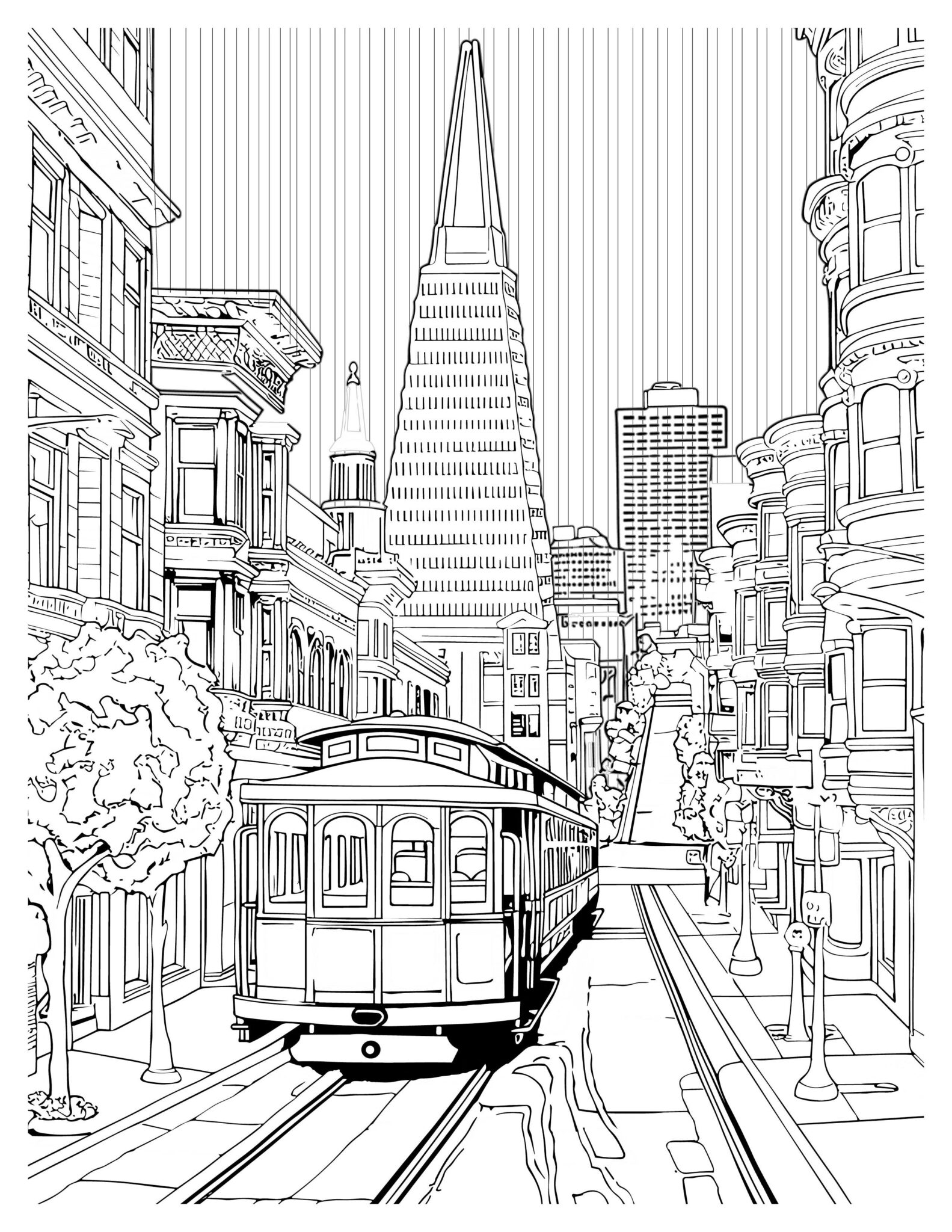 City Life Adventure Coloring Pages | Explore, Color, Create