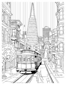 City Life Adventure Coloring Pages | Explore, Color, Create