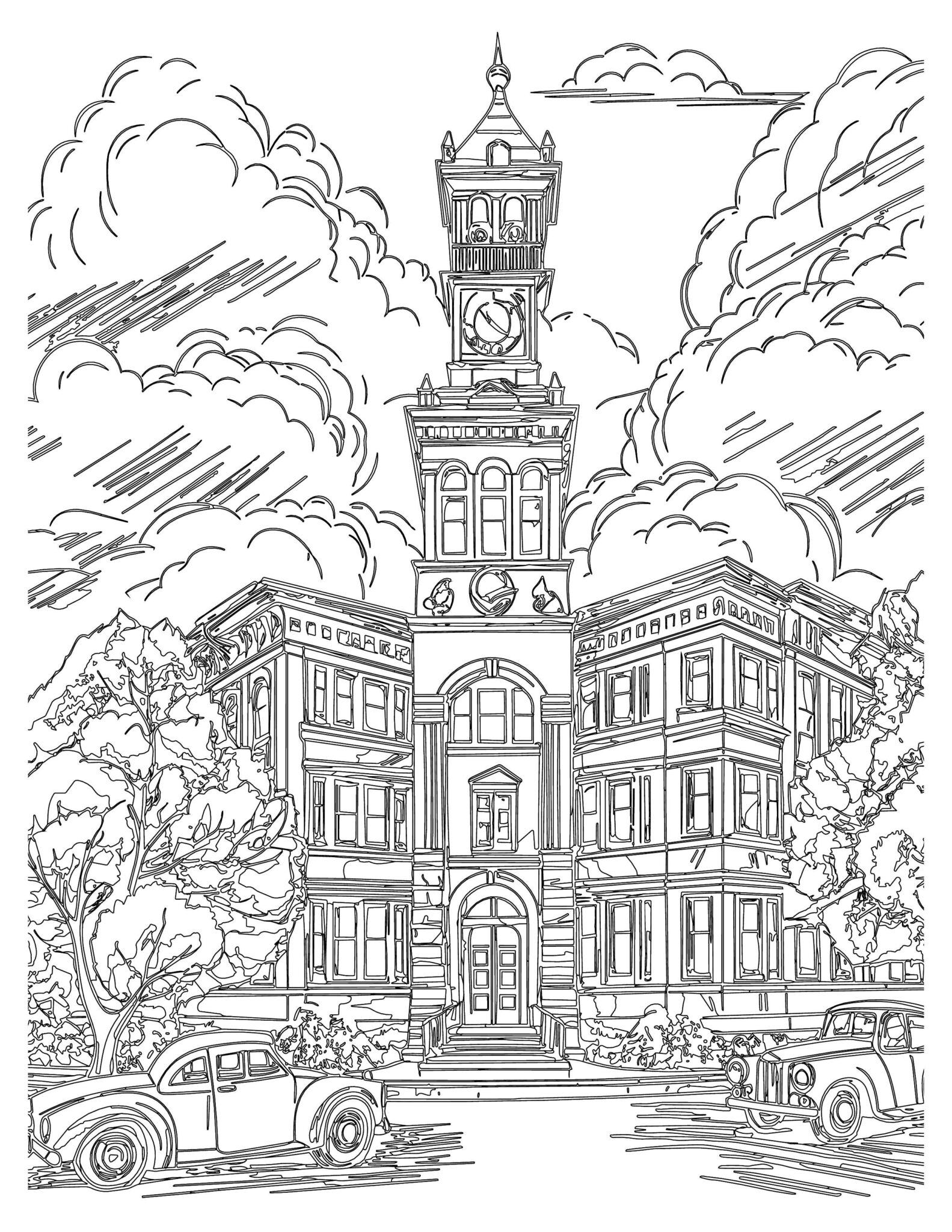 City Life Adventure Coloring Pages | Explore, Color, Create