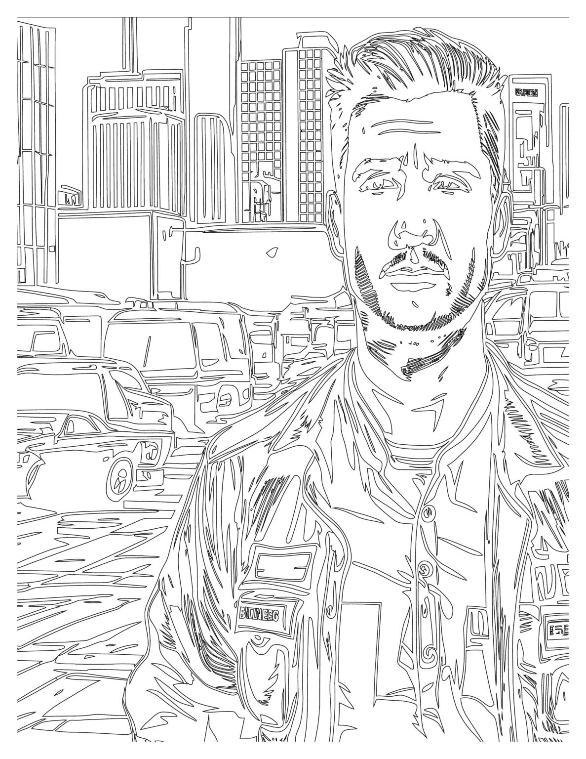 City Life Adventure Coloring Pages | Explore, Color, Create