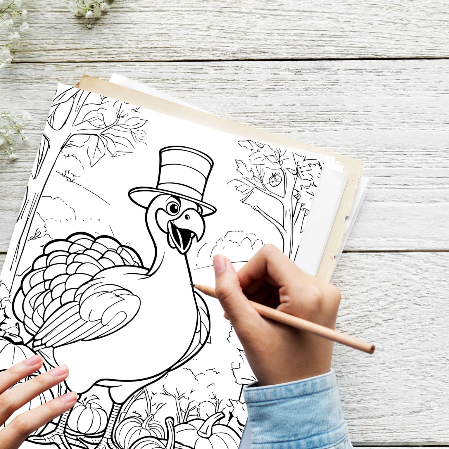 Grateful Thanksgiving Coloring Pages: Festive Fun for All Ages